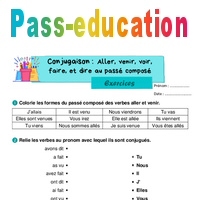 Aller, venir, voir, faire, et dire au passé composé - Exercices de ...