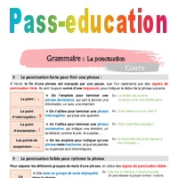 La ponctuation - Séquence complète : 1ere Secondaire - PDF à imprimer