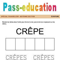 Remets les lettres dans l'ordre pour former le mot Crêpe - Chandeleur ...