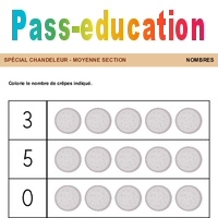 Colorie le nombre de crêpes indiqué - Chandeleur : 2eme Maternelle ...