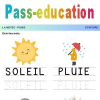 Météo - Ecriture : 1ere, 2eme Maternelle - Cycle Fondamental - PDF à ...