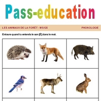 Animaux de la forêt - Phonologie : 2eme, 3eme Maternelle - Cycle ...