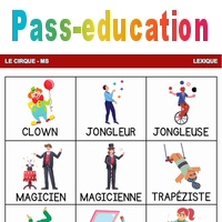 Univers du cirque - Lexique : 2eme Maternelle - Cycle Fondamental - PDF ...