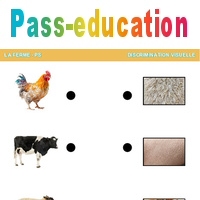 L'animal à son pelage - La ferme - Discrimination visuelle : 1ere ...