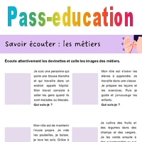 Les métiers - Découvrir l'écrit : 3eme Maternelle - Cycle Fondamental ...