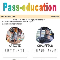 Les métiers - Ecriture : 3eme Maternelle - Cycle Fondamental - PDF à ...
