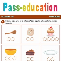 Les syllabes - La cuisine - Phonologie : 3eme Maternelle - Cycle ...