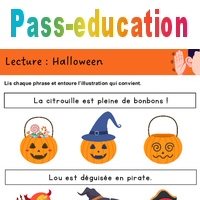 Halloween - Lecture : 1ere, 2eme Primaire - PDF à imprimer