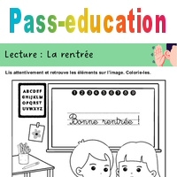 La rentrée - Lecture : 1ere, 2eme Primaire - Cycle 2 - PDF à imprimer