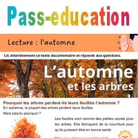 L'automne - Lecture : 1ere, 2eme Primaire - PDF à imprimer