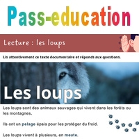 Les loups - Lecture : 1ere, 2eme Primaire - Cycle 2 - PDF à imprimer