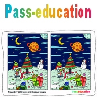 Noël - Jeu des 7 différences : 3eme Maternelle, 1ere, 2eme Primaire ...