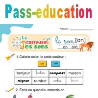 Le son [on] on om - Phonologie - Lecture - Le carrousel des sons : 3eme ...
