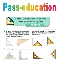 Reconnaitre l’angle droit à l’aide de l’équerre - Exercices de ...
