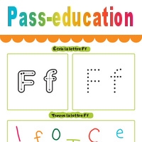Lettre F - Apprendre à écrire les lettres - Maternelle : 2eme, 3eme ...