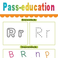 Lettre R - Apprendre à écrire les lettres - Maternelle : 2eme, 3eme ...
