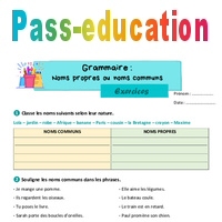 Les noms propres et noms communs - Exercices avec les corrections ...