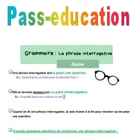 La phrase interrogative - Cours, Leçon : 2eme Primaire - PDF à imprimer