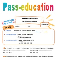 Ordonner les nombres inférieurs à 1 000 - Exercices Pas à Pas : 3eme ...