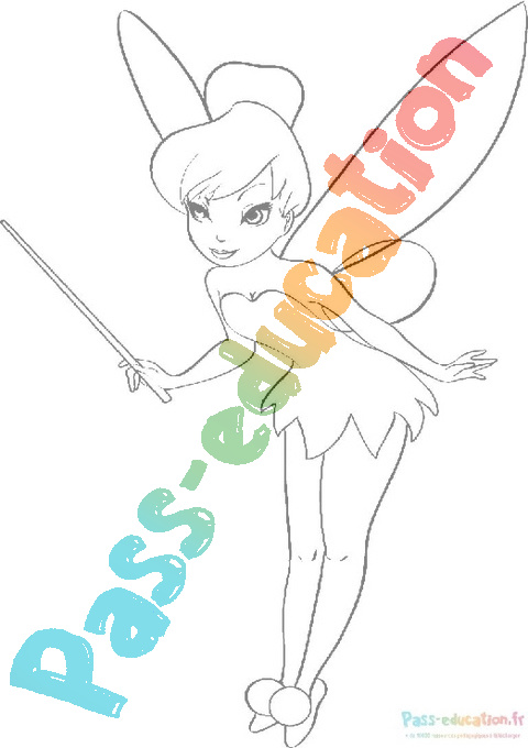 Coloriage fée gratuit
