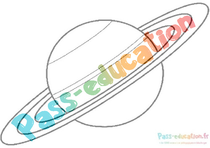 Coloriage gratuit de planètes : téléchargement et impression en pdf