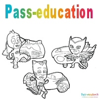 Coloriage gratuit : Pyjamasque - PDF à imprimer