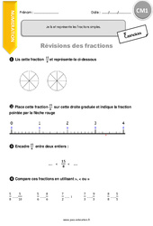 Exercice Fractions : 4eme Primaire