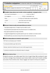 Conjugaison - Étude de la langue : 4eme Primaire - Soutien scolaire ...