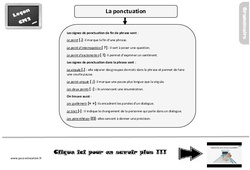 Leçon, trace écrite Ponctuation : 5eme Primaire