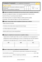 Complément de phrase / complément circonstanciel : 5eme Primaire ...