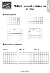 Exercice Multiplication : 5eme Primaire